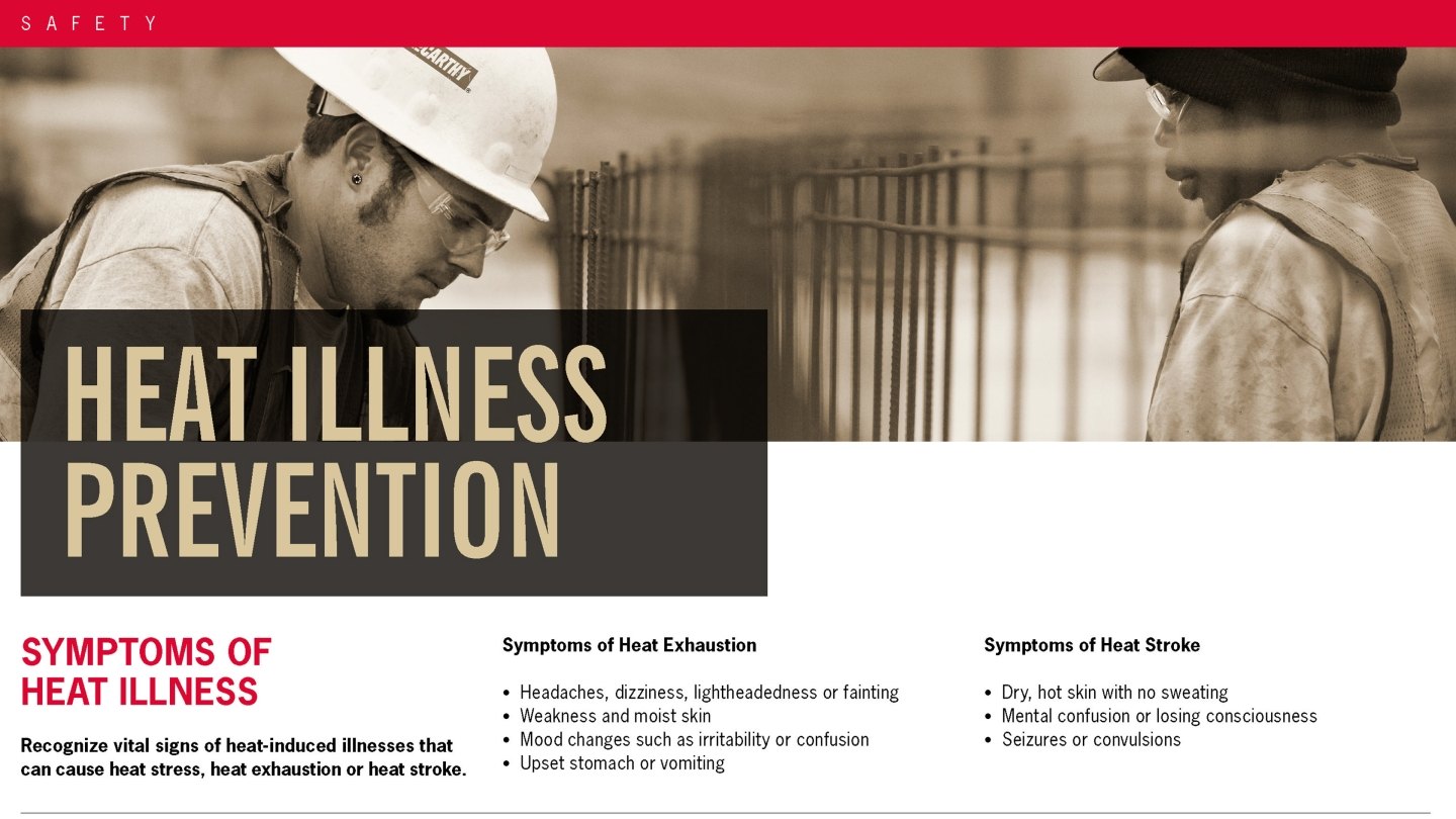 Know the Symptoms of Heat-Related Illnesses - McCarthy